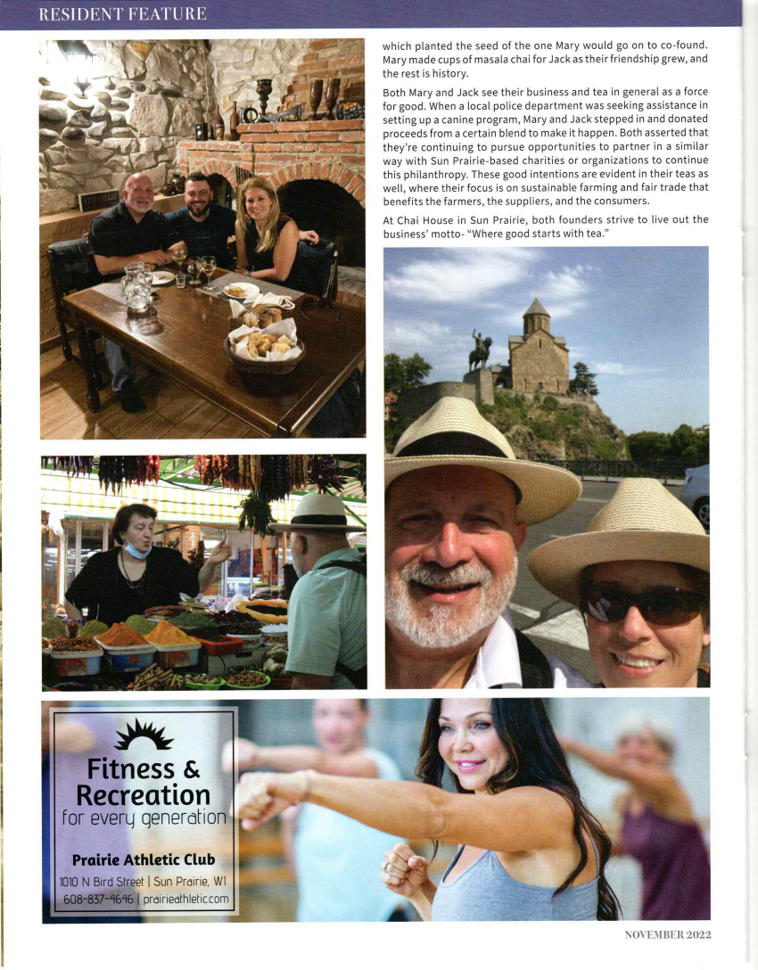 Chai House: Feature Article in Sun Prairie Neighbors Magazine | Chai House